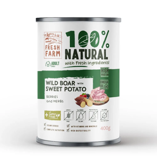 Fresh Farm 100% Natural χονδροκομμένο Πατέ με αγριόχοιρο 400gr ...