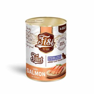 Fisi Υγρή Τροφή Γάτας Fillet Adult Sterilized Σολομό σε Ζελέ 400gr ...