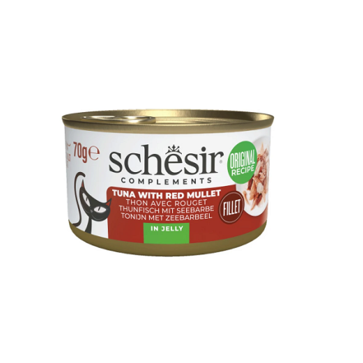 Schesir Cat Jelly Τόνος Με Μπαρμπούνι 70gr 1τμχ - Κτηνιατρικό Pet Shop